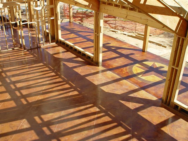 Building a Home? Stain at the Framing Stage - Old World Concrete, Inc.
